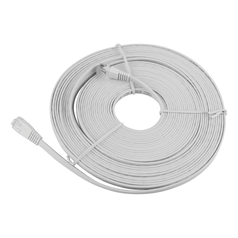 Labgear White Unshielded RJ45 Cat 6 Patch Lead 10m - Screwfix