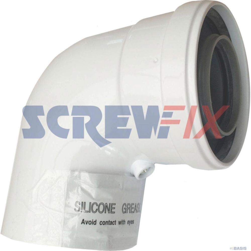 Baxi 5111075 KIT 93 DEG HE ELBOW 60/101 - Screwfix