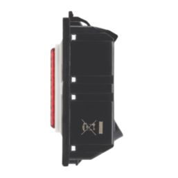 Contactum Red Neon Power Indicator with White Inserts 230V - Screwfix