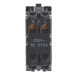 Contactum Red Neon Power Indicator with White Inserts 230V - Screwfix