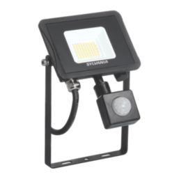 Sylvania SylFlood Outdoor LED Floodlight With PIR Sensor Black 18W ...