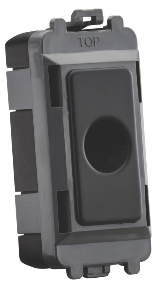 Knightsbridge GDM012AT 0A Grid Flex Outlet Anthracite - Screwfix