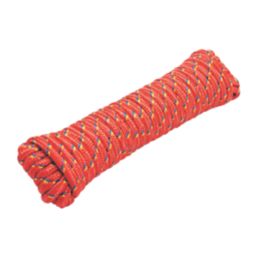 Essentials Braided Rope Red 9mm x 15m - Screwfix