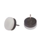 Fix O Moll Grey Round Self Adhesive Easy Gliders 25mm x 25mm 8 Pack Screwfix