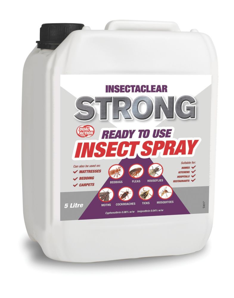 Insectaclear Strong+ Insect Killing Spray 5Ltr - Screwfix