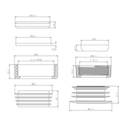 Flomasta White 1 1/2 - 2" Coupler 55mm x 43mm - Screwfix