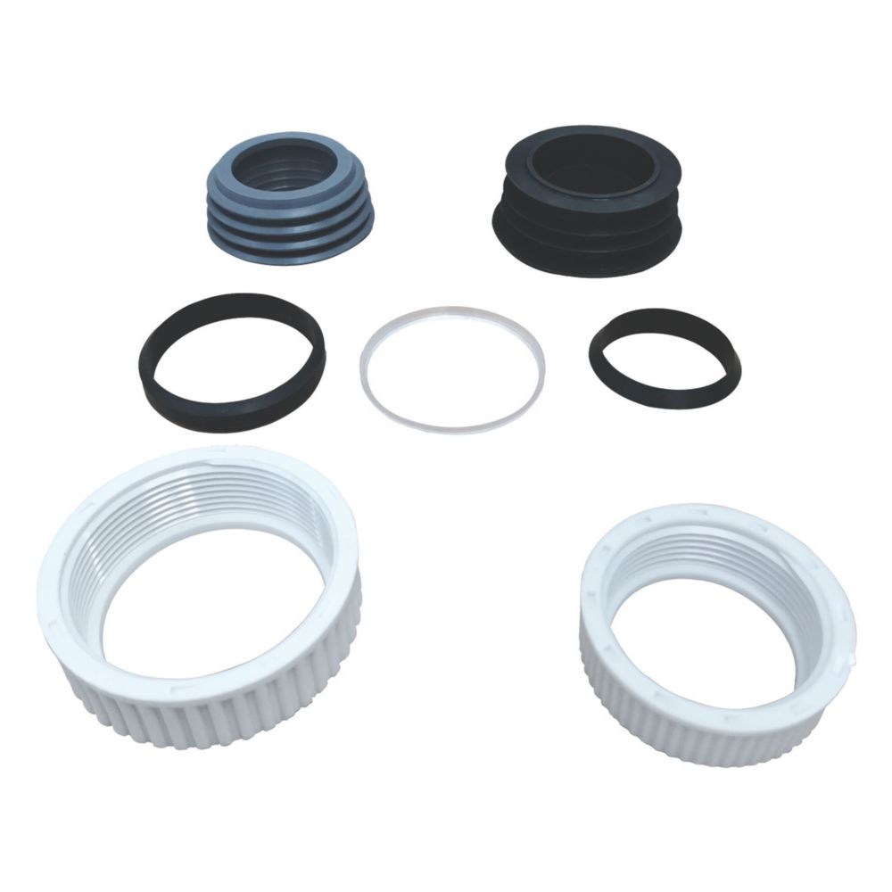 Flomasta White 1 1/2 - 2" Coupler 55mm x 43mm - Screwfix