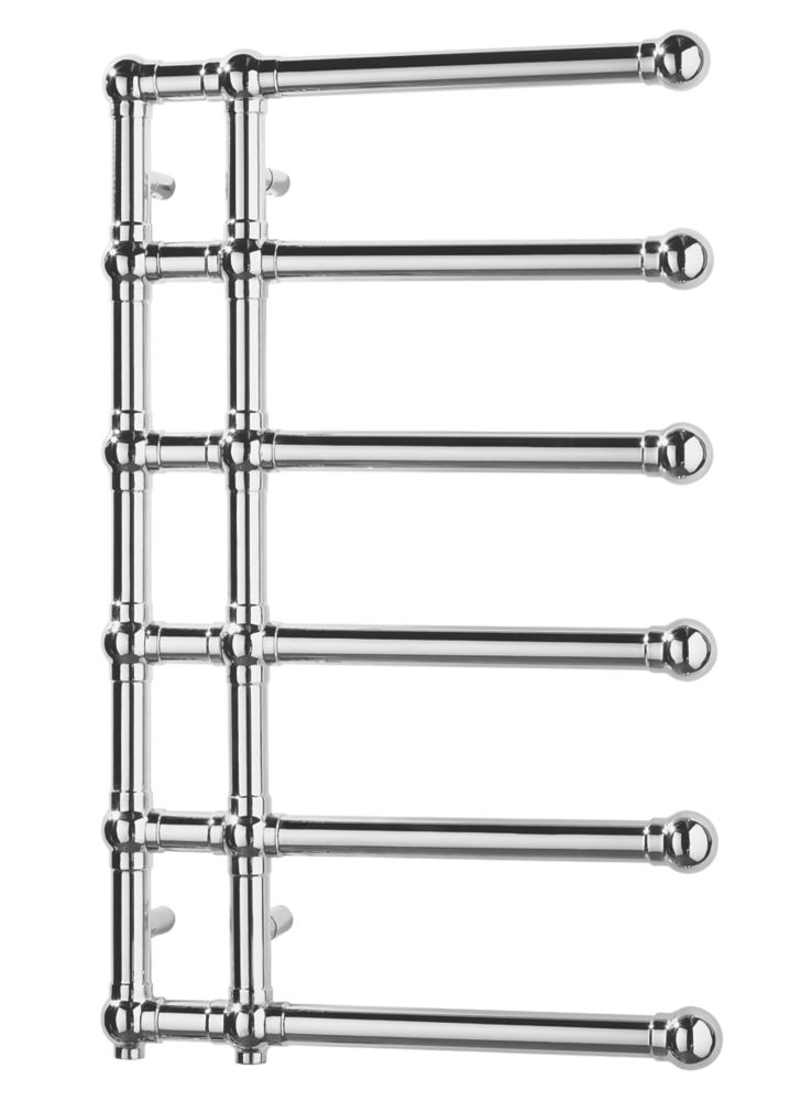 Towelrads 800mm x 500mm 742BTU Chrome Flat Designer Towel Radiator ...