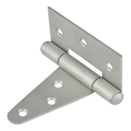 Smith & Locke Matt Silver Tee Hinges 76mm 2 Pack - Screwfix