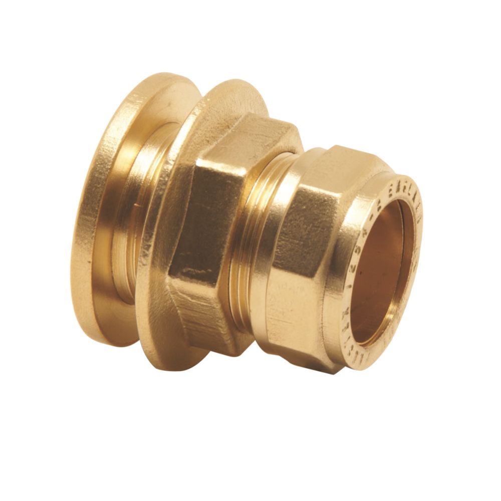 Pegler PX35 Brass Compression Flanged Tank Connector 28mm | Pipe ...