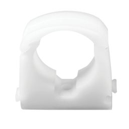 Talon 15mm Hinged Clips White 100 Pack - Screwfix