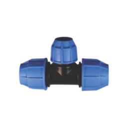 FloPlast MDPE Compression Equal Tee 32mm - Screwfix