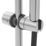 Swirl Riser Rail Slider Chrome 122mm - Screwfix