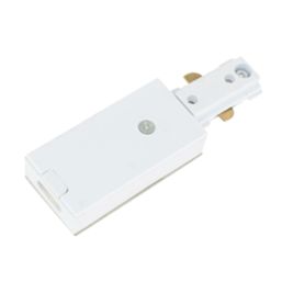 Saxby 1-Circuit Track Lighting Live End Gloss White - Screwfix