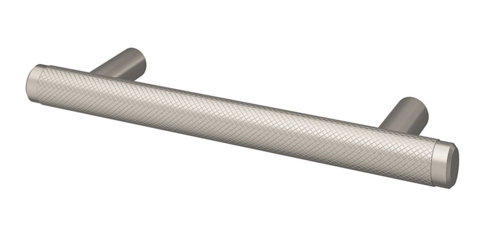 Smith & Locke Damgan T Bar Cabinet Handle Satin Nickel 136mm - Screwfix