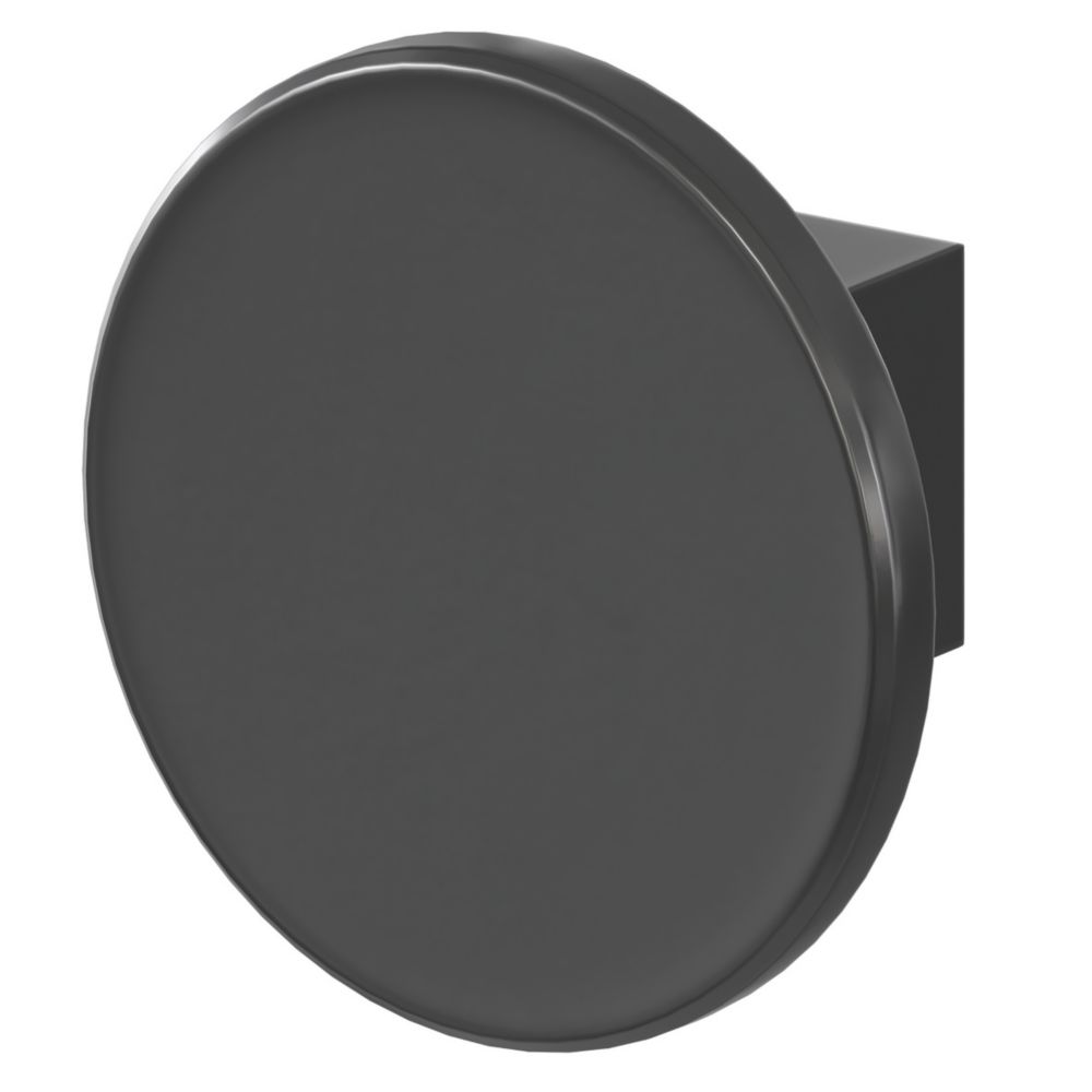 Elland Round Bathroom Hook Black - Screwfix