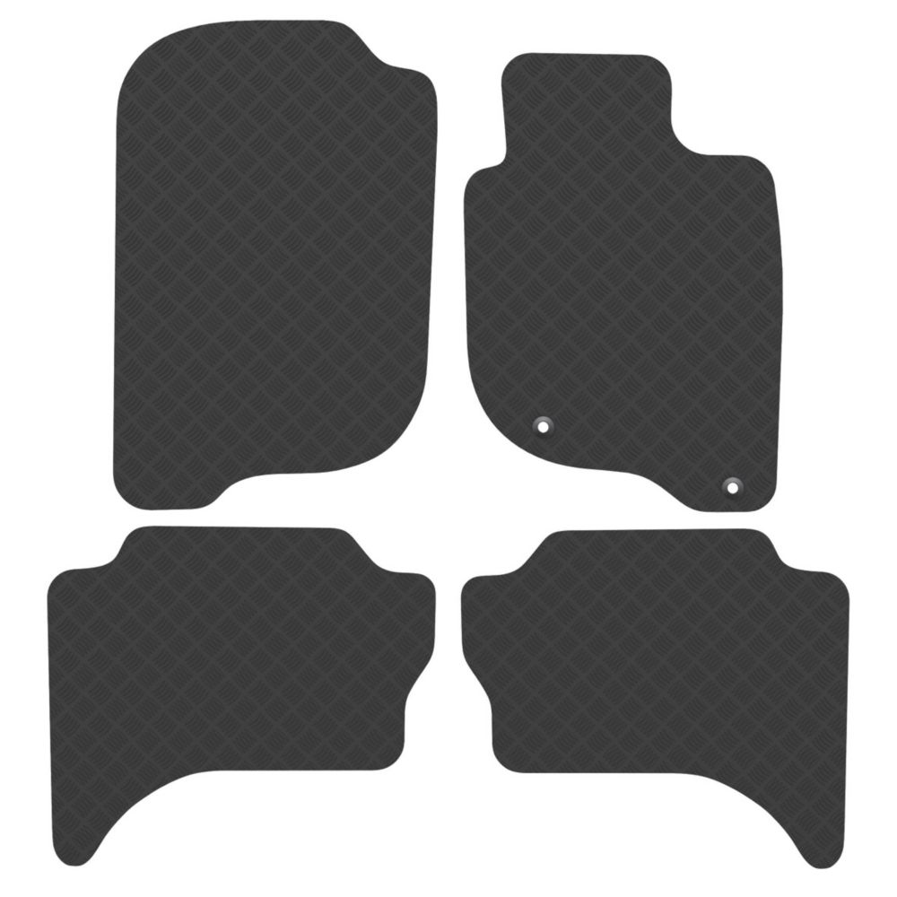 Car Mat Co. Mitsubishi L200 Double Cab 2015 - 2021 Rubber Car Mats 4 ...