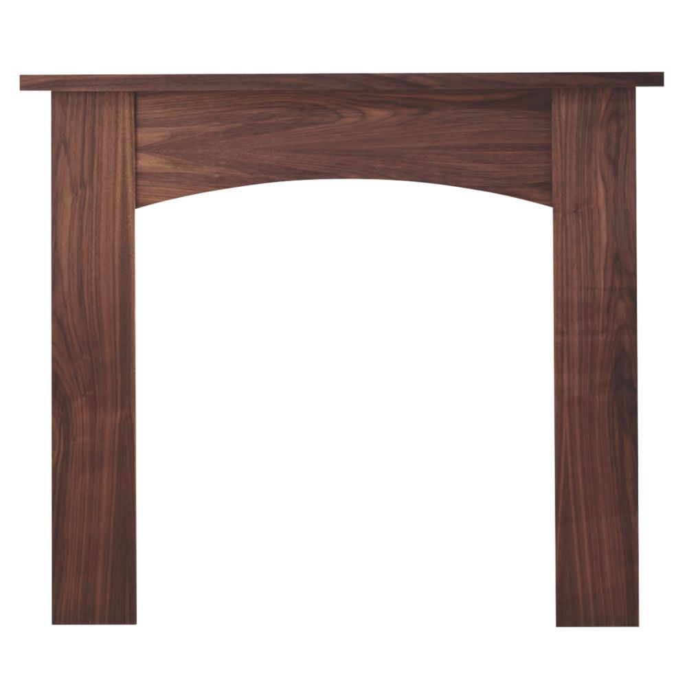 Focal Point Nebraska Fire Surround Walnut Veneer 1300mm x 1120mm - Screwfix