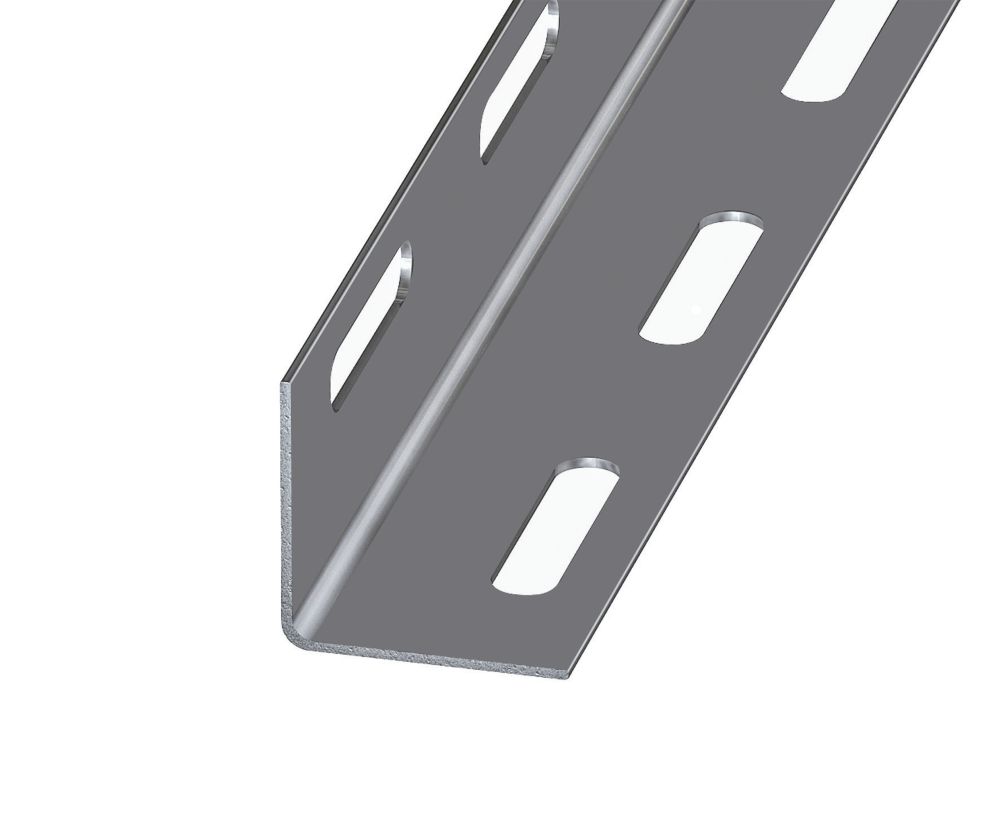 Essentials Dark Silver Angle Profile 1m x 25mm x 25mm - Screwfix