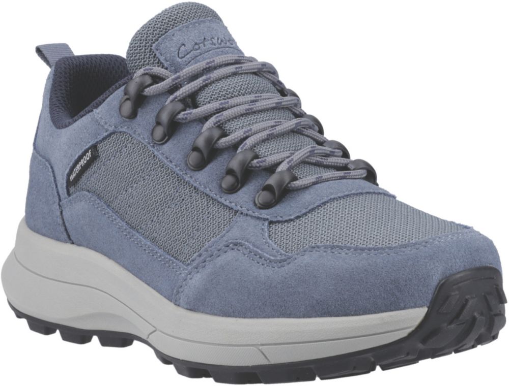 Cotswold Elmfield Size 8 Womens Blue Waterproof Non Safety Trainers ...