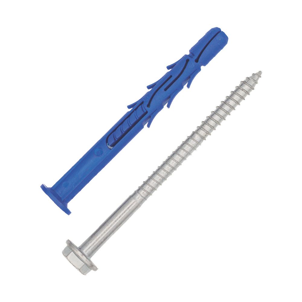 Rawlplug R-FF1A4 TX Frame Fixings with Hex Head Screws 10mm x 100mm 25 ...