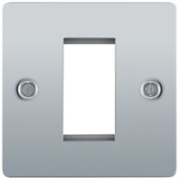 LAP 1-Module Modular Faceplate Polished Chrome - Screwfix