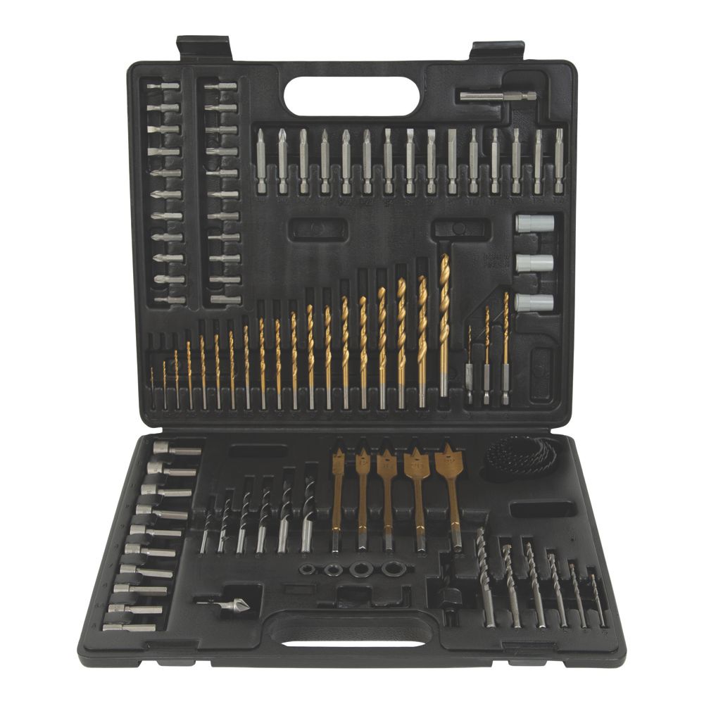 Forge Steel Multi-Material Drill & Screwdriver Bit Set 101 Pieces ...