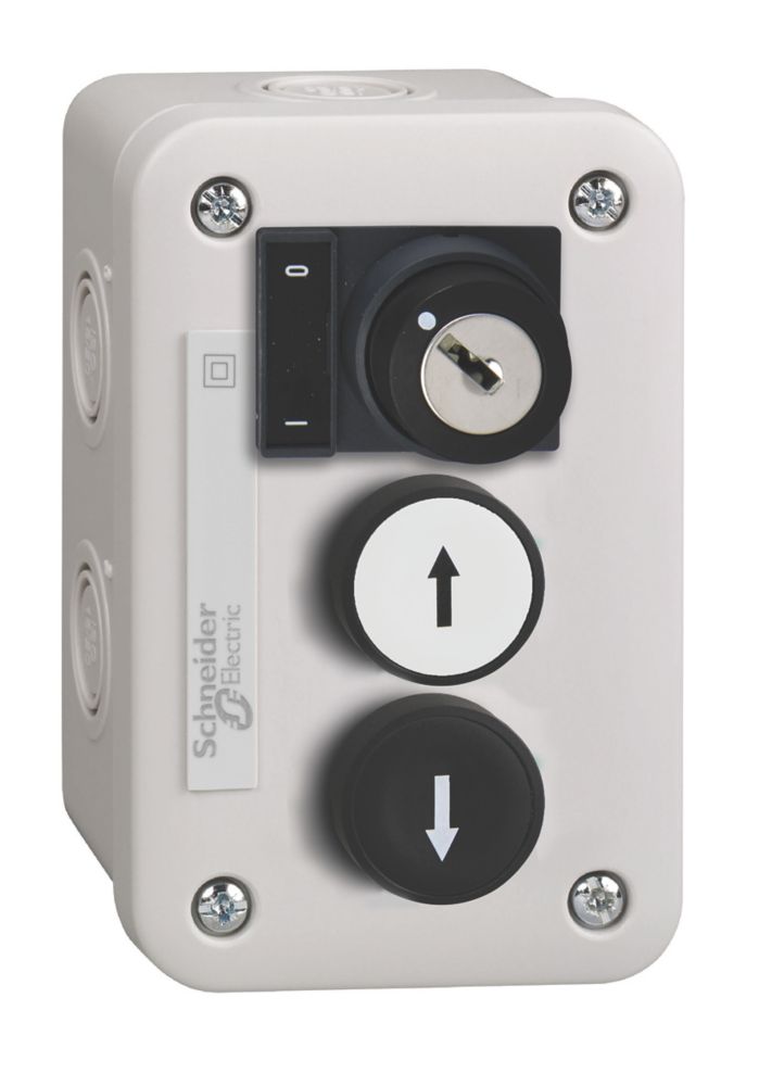 Schneider Electric XALE3441 3-Pole Flush Push-Button Complete Control ...