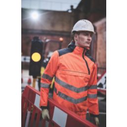 Regatta Tactical Hi-Vis Bomber Jacket Orange/Grey Large 50" Chest ...