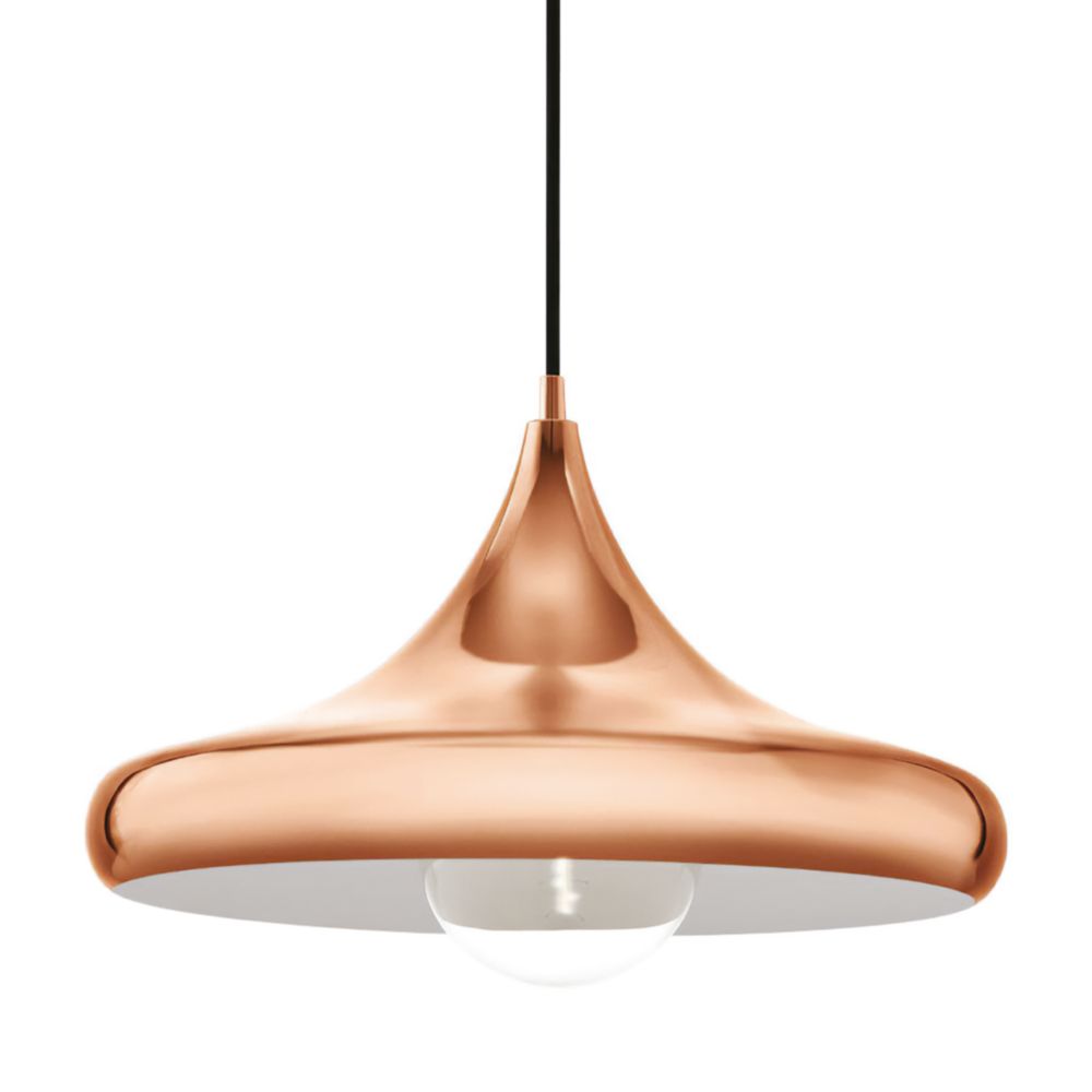 Eglo Coretto 2 Single Pendant Light Copper - Screwfix