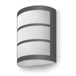 Philips Python Outdoor LED Wall Light Anthracite 6W 450lm - Screwfix