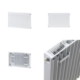 Flomasta 400mm x 600mm 1371BTU White Type 11 Convector Radiator - Screwfix