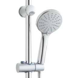 Highlife Bathrooms Slim Rear-Fed Exposed Chrome Thermostatic Shower ...