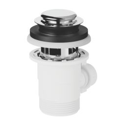 Swirl Melba Chrome 14.3mm Mono Bidet Mixer Tap With Waste - Screwfix