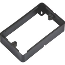 Knightsbridge 2-Gang Black Surface Box Spacer 32mm - Screwfix