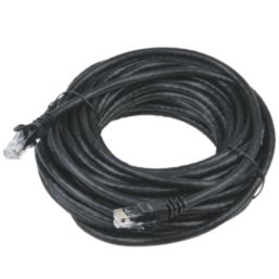 Philex Black Unshielded RJ45 Cat 6 Ethernet Cable 10m - Screwfix