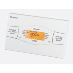 Drayton LP522 2-Channel Digital Programmer - Screwfix