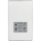 Shaver Socket with USB Switches & Sockets | Wiring Accessories | Screwfix