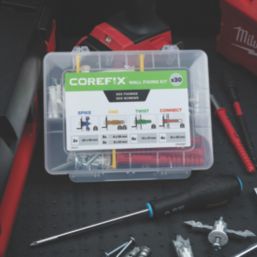 Corefix KIT Assorted Wall Fixing Kit With Screws 30 Pieces - Screwfix