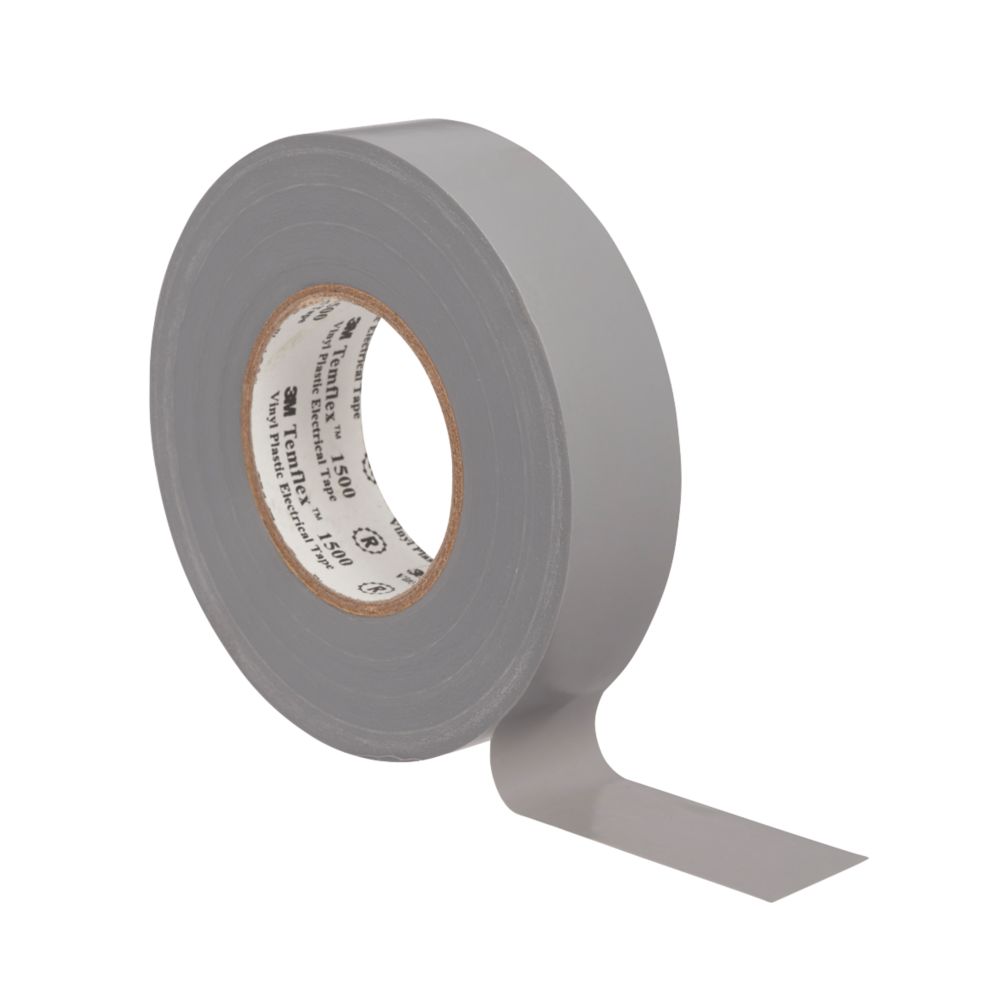 3M Temflex Insulating Tape Grey 25m x 19mm - Screwfix