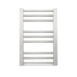 Time 560mm x 380mm 502BTU Silver Flat Designer Towel Radiator - Screwfix