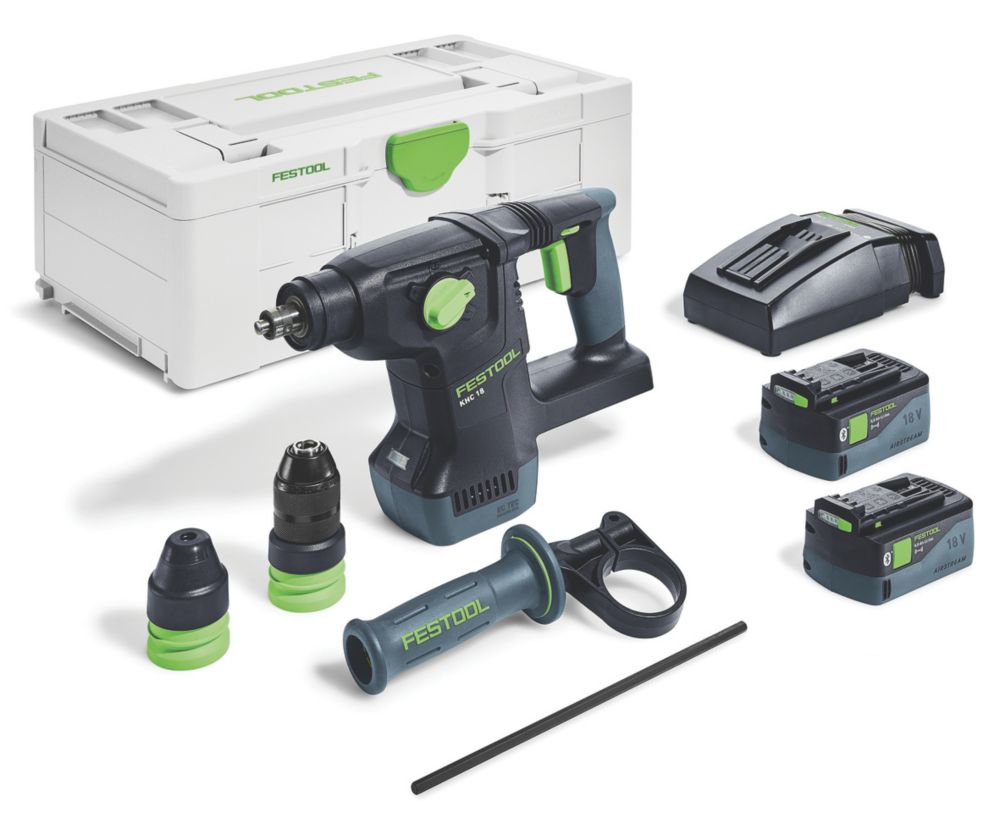 Festool KHC 18 5.0 EBI-Plus 3.4kg 18V 2 x 5.0Ah Li-Ion Airstream ...