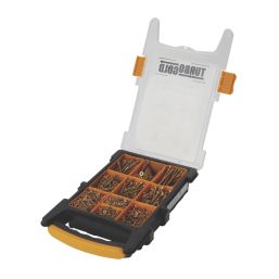 TurboGold PZ Double-Countersunk Woodscrews Trade Grab Pack 1000 Pcs ...