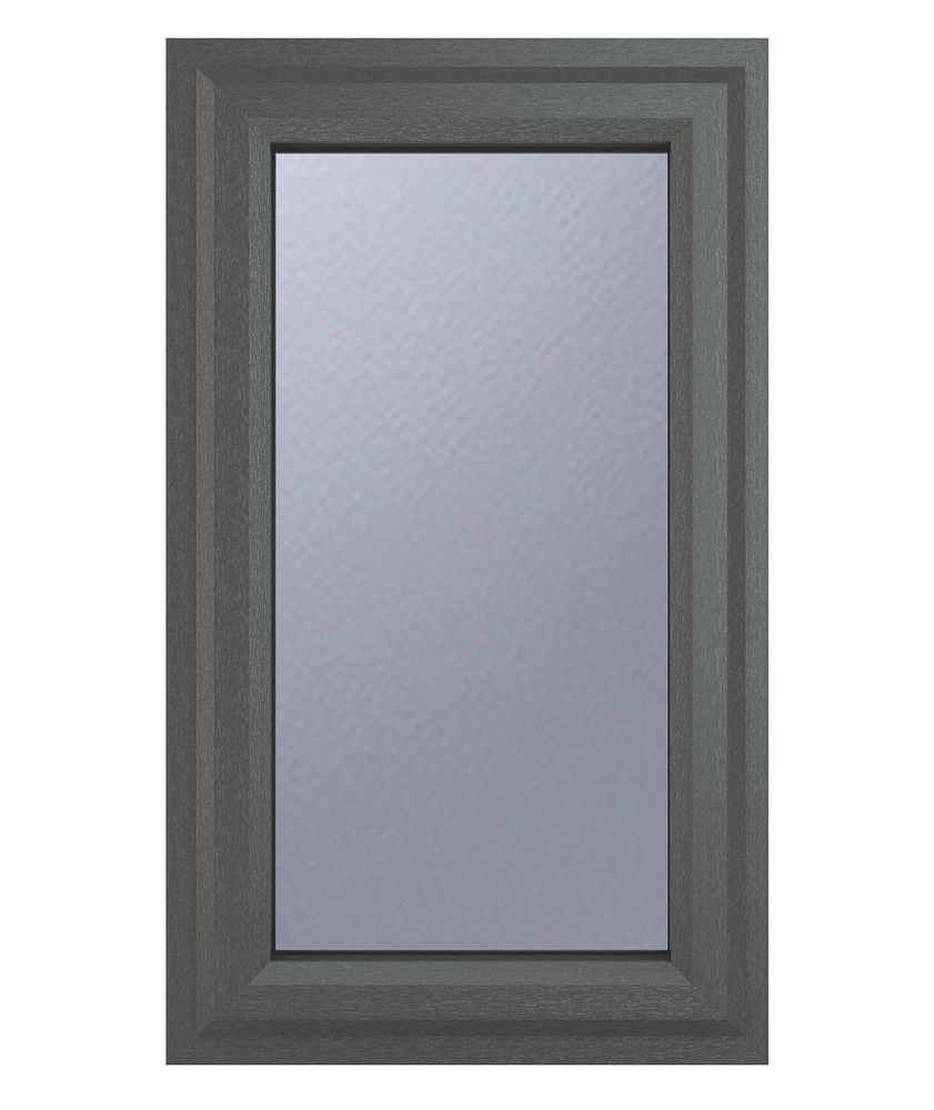 Crystal Right-Hand Opening Obscure Triple-Glazed Casement Anthracite on ...