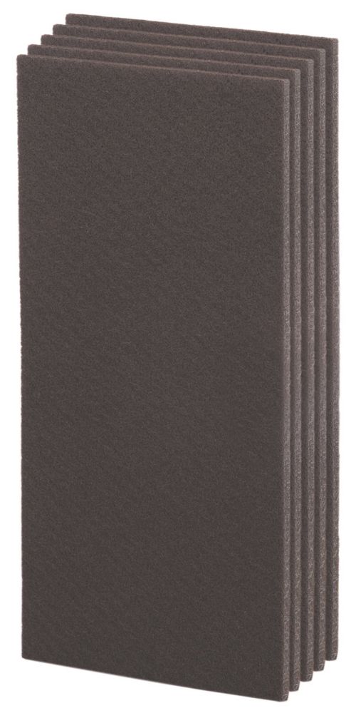 Fix-O-Moll Brown Round Self-Adhesive Felt Gliders 100mm x 200mm 5 Pack ...