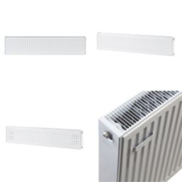 Flomasta 300mm x 1400mm 4523BTU White Type 22 Convector Radiator - Screwfix