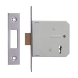 ERA 3 Lever Chrome Mortice Deadlock 76mm Case - 56mm Backset - Screwfix