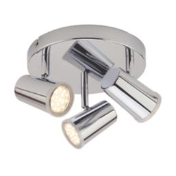 Spa Freya Round 3-Light Spotlight Chrome - Screwfix