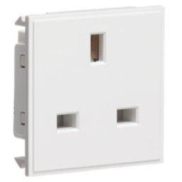 Knightsbridge 13A Unswitched Modular Socket White - Screwfix