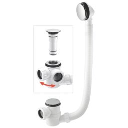McAlpine HC2650UK Bottle Bath Trap White 40mm - Screwfix